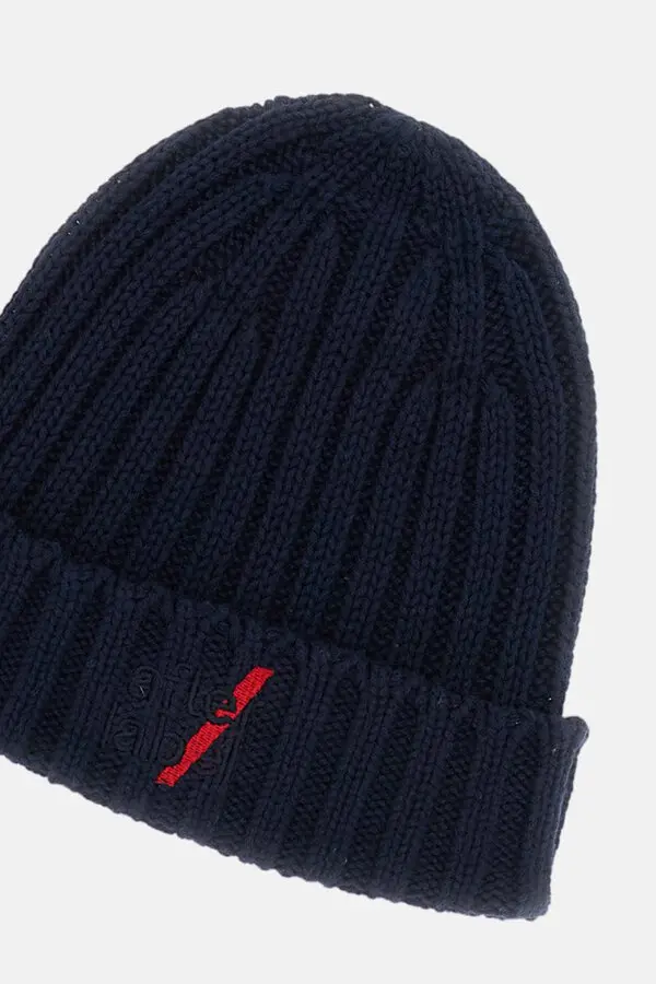 AFTER/LABEL Berretto In Maglia A Trecce - Blu
