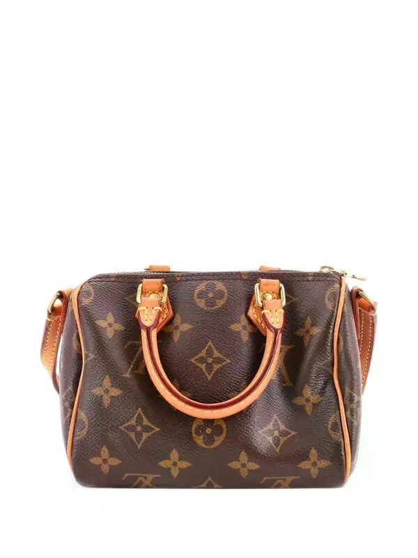 LOUIS VUITTON Speedy Bandouliere Bag Monogram Canvas Nano Crossbody Bag