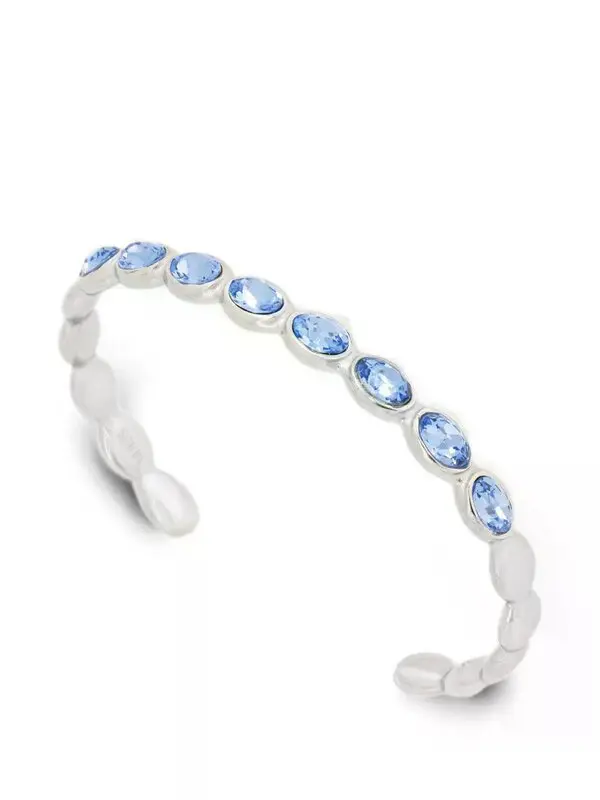 Guess Divine Crystal-embellished Cuff Bracelet - Silver