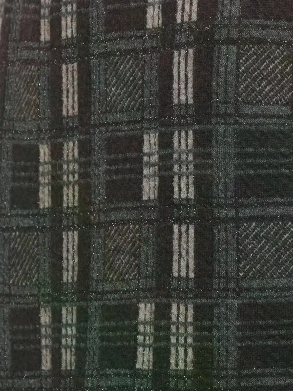 D.exterior Check-pattern Midi Skirt