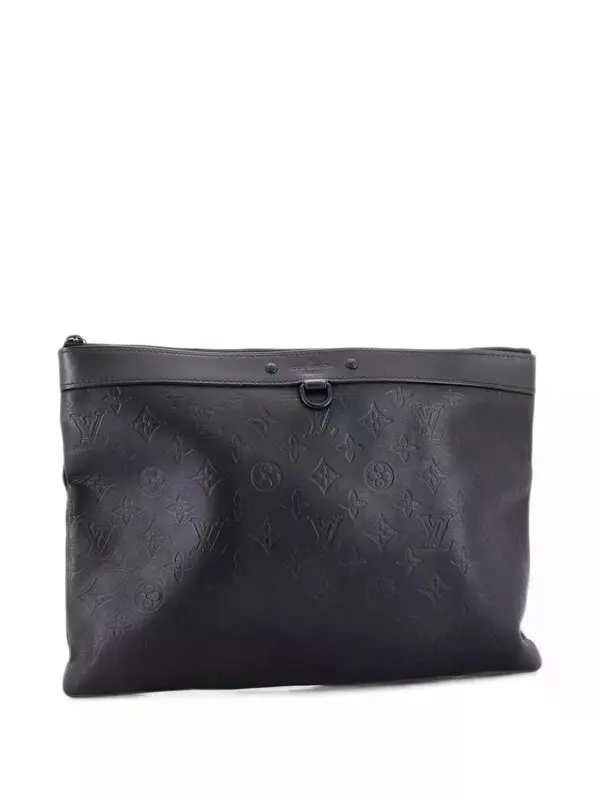 LOUIS VUITTON Discovery Pochette Monogram Shadow Leather Gm Pouch