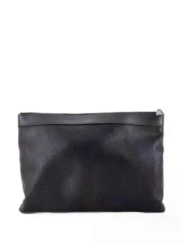 LOUIS VUITTON Discovery Pochette Monogram Shadow Leather Gm Pouch
