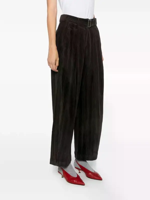 LA PISCINE Belted Corduroy Trousers