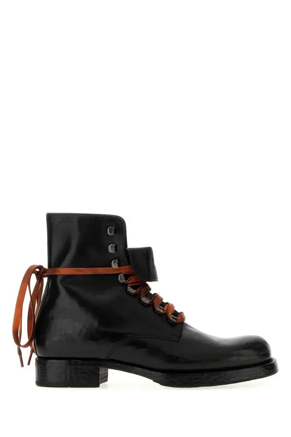 Prada Leather Ankle Boots