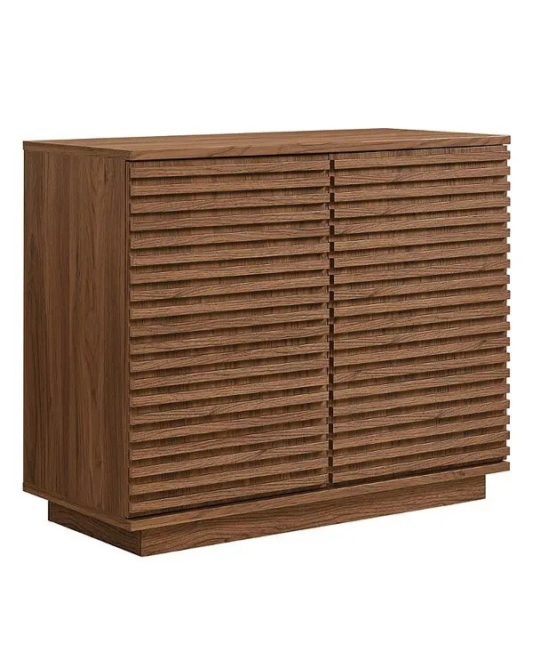 MODWAY Render 2-door Fluted Accent Cabinet - Walnut