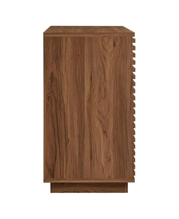 MODWAY Render 2-door Fluted Accent Cabinet - Walnut