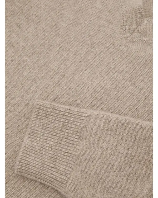 REISS Jenna Cashmere V Neck Sweater - Neutral
