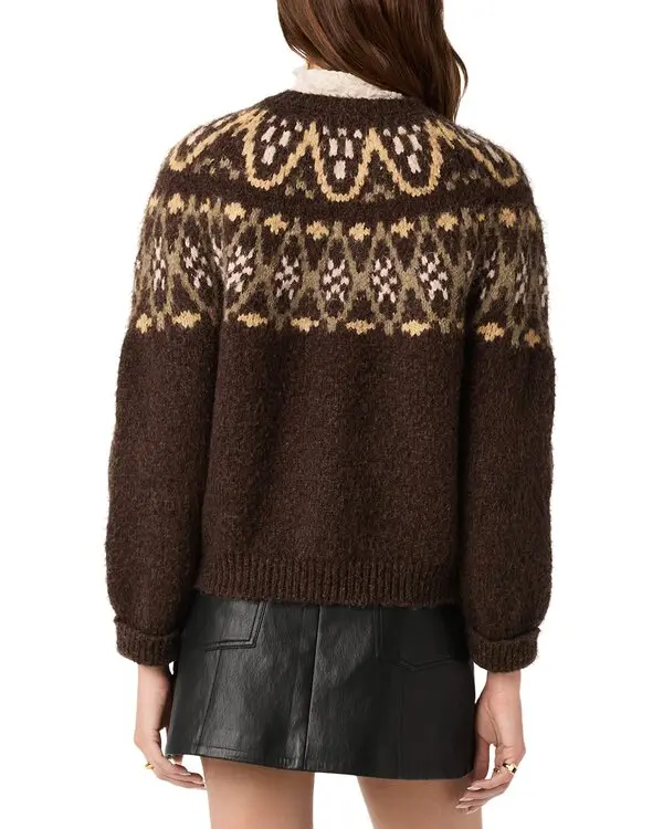 Astr The Label Irene Fair Isle Cardigan