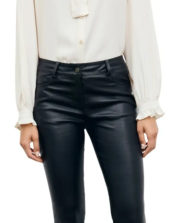 Gerard Darel Muse Leather Straight Pants