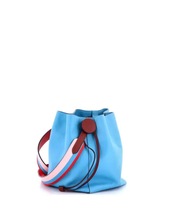 Hermès 17 Licol Leather Shoulder Bag - Blue