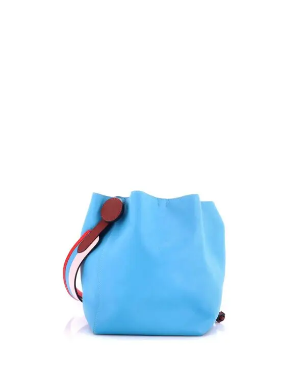 Hermès 17 Licol Leather Shoulder Bag - Blue