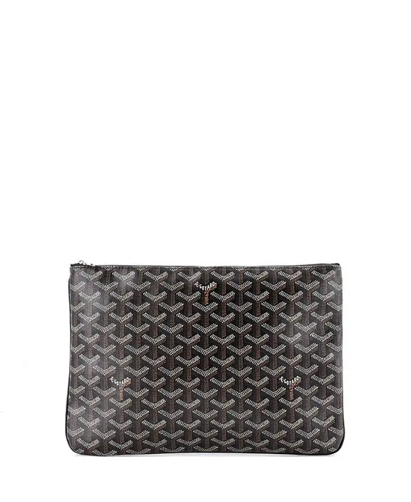 Goyard Mm Senat Zip Pouch Coated Canvas