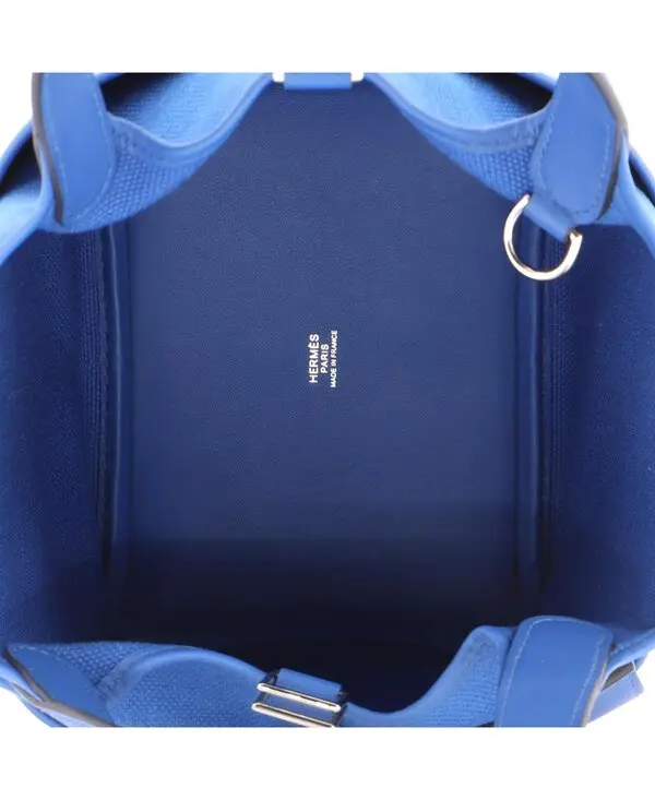 Hermès Pm Cargo Picotin Lock Bag Canvas And Swift