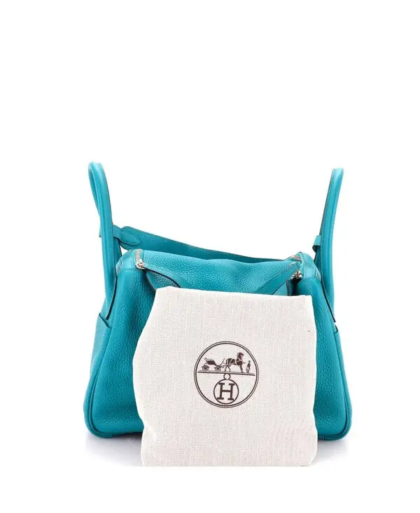 Hermès 30 Lindy Bag Clemence - Blue