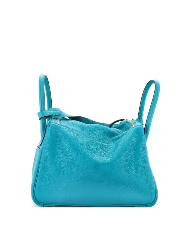 Hermès 30 Lindy Bag Clemence - Blue