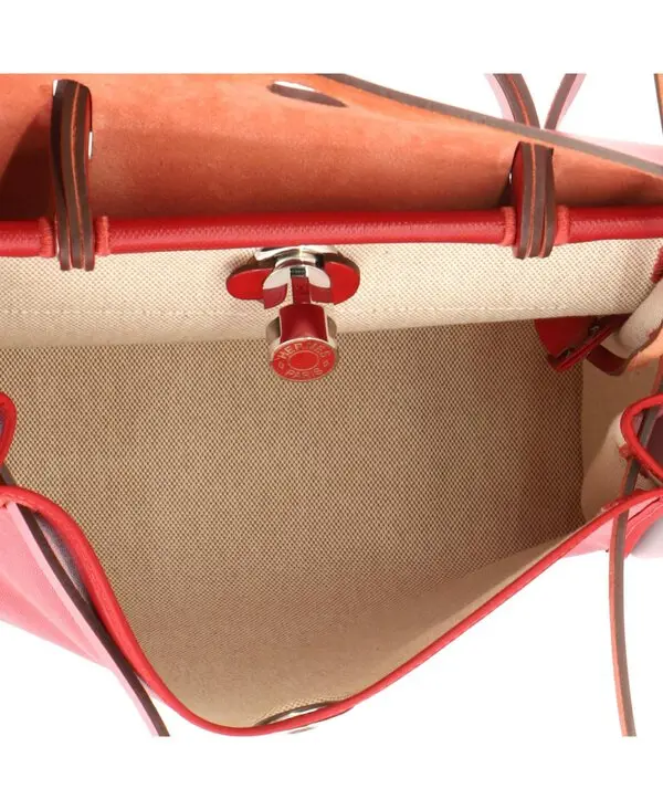 Hermès 31 Herbag Zip Berline Vache Canvas And Leather