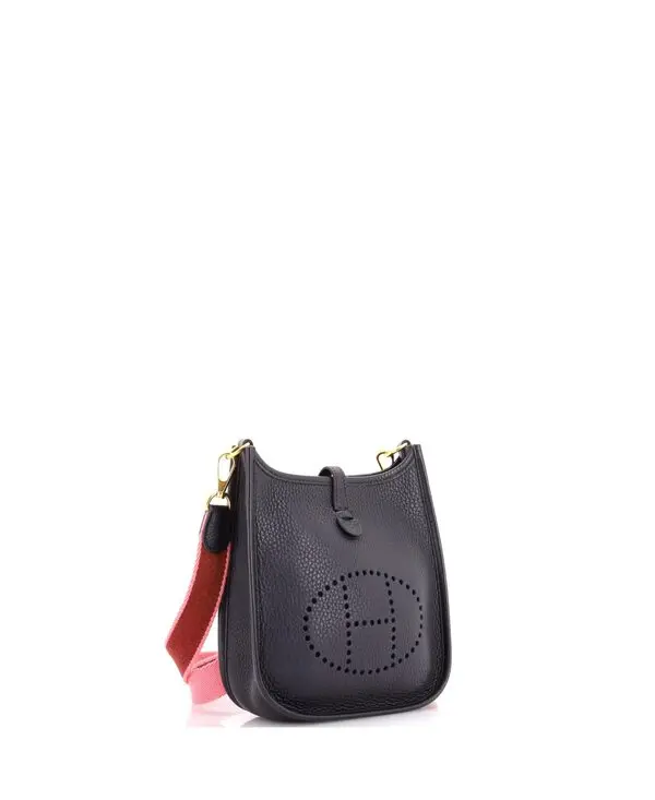 Hermès Tpm Evelyne Bag Gen Iii Clemence - Navy Blue