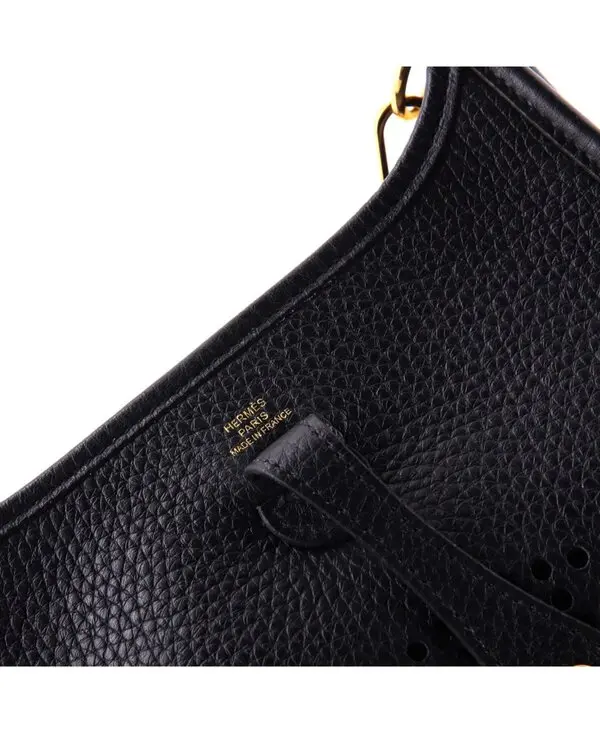 Hermès Tpm Evelyne Bag Gen Iii Clemence - Navy Blue