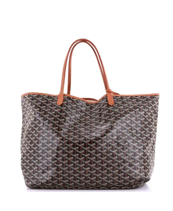 Goyard Gm Saint Louis Tote Coated Canvas - Brown