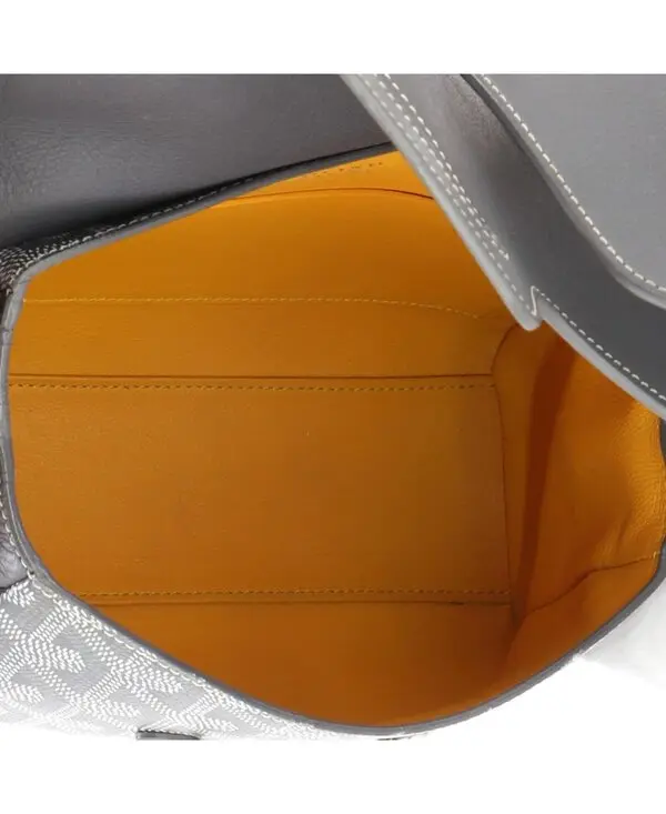Goyard Saigon Top Handle Bag Coated Canvas With Leather