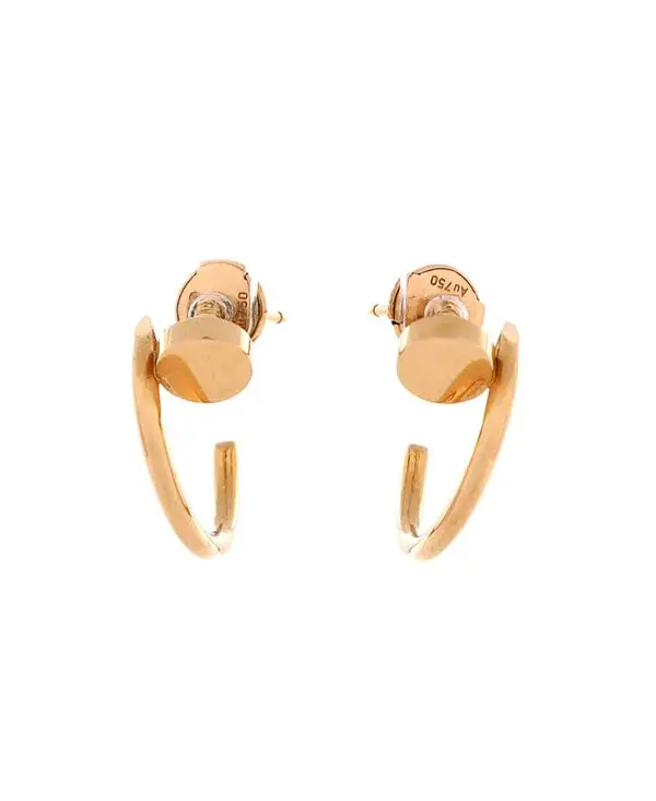 CARTIER Small Juste Un Clou Hoop Earrings 18k Rose Gold - Pink