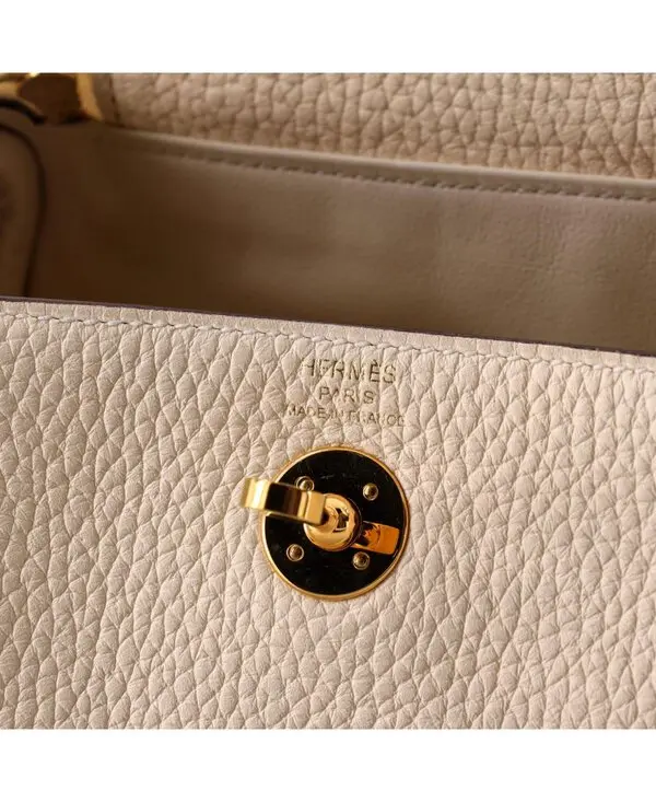 Hermès Lindy Bag Clemence - Neutral