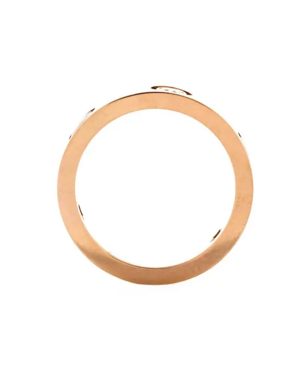 CARTIER Love 3 Diamonds Band Ring 18k Rose Gold With Diamonds