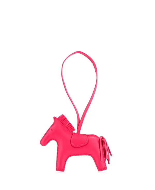 Hermès Mm Mono-tone Grigri Rodeo Bag Charm Leather