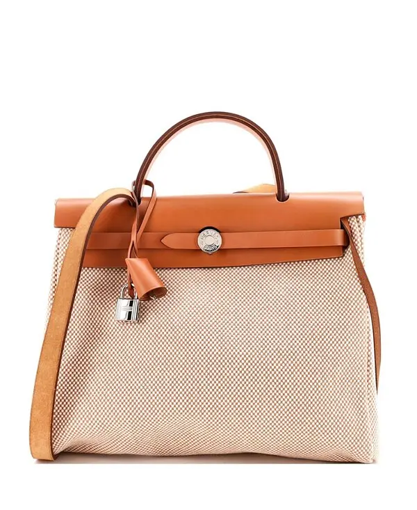 Hermès 31 Herbag Zip Criss Viking Toile And Leather