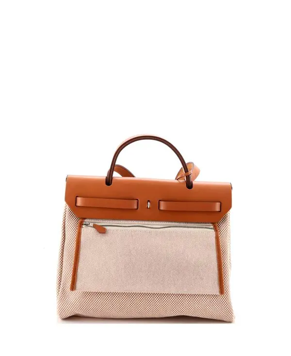Hermès 31 Herbag Zip Criss Viking Toile And Leather