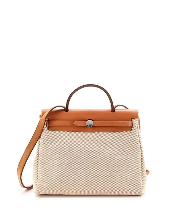 Hermès 31 Herbag Zip Criss Viking Toile And Leather
