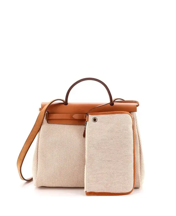 Hermès 31 Herbag Zip Criss Viking Toile And Leather