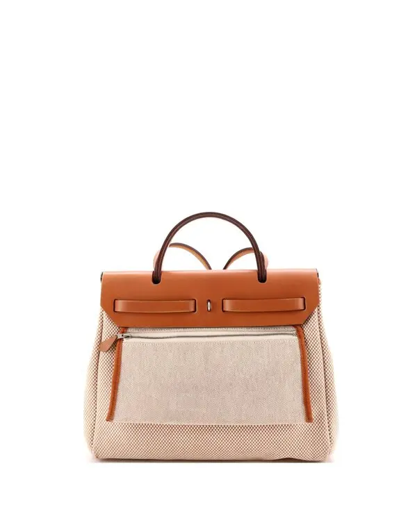 Hermès 31 Herbag Zip Criss Viking Toile And Leather