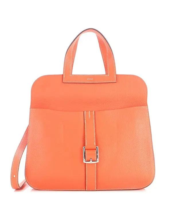 Hermès 31 Halzan Bag Clemence - Orange