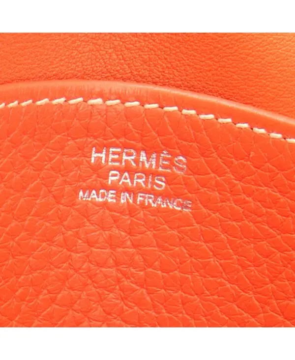 Hermès 31 Halzan Bag Clemence - Orange