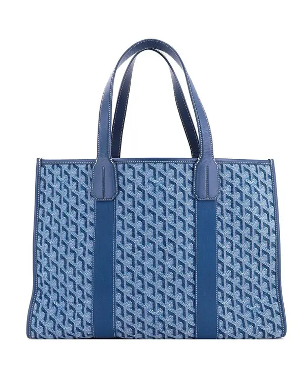 Goyard Mm Villette Tote Coated Canvas - Blue
