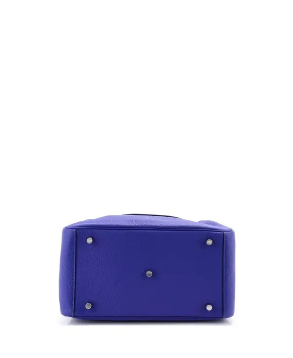 Hermès 30 Lindy Bag Clemence - Blue