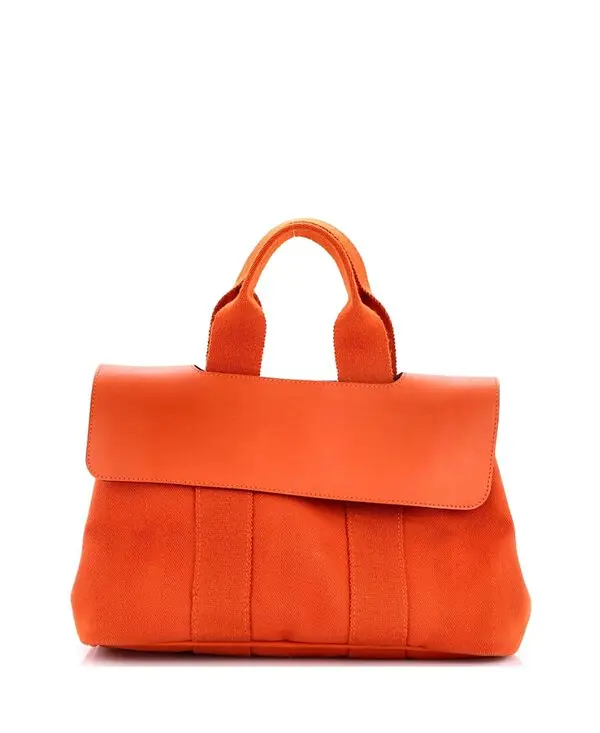 Hermès Pm Valparaiso Bag Toile And Leather