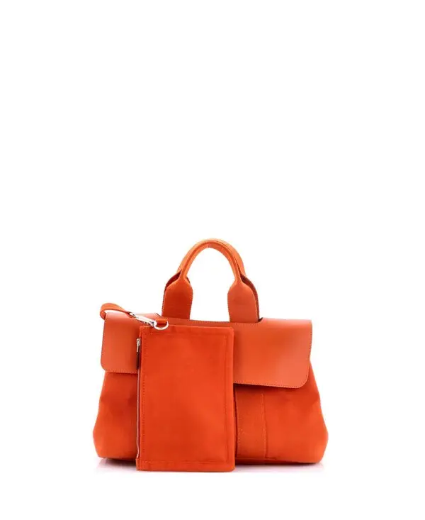 Hermès Pm Valparaiso Bag Toile And Leather