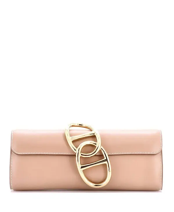 Hermès Egee Clutch Tadelakt - Neutral