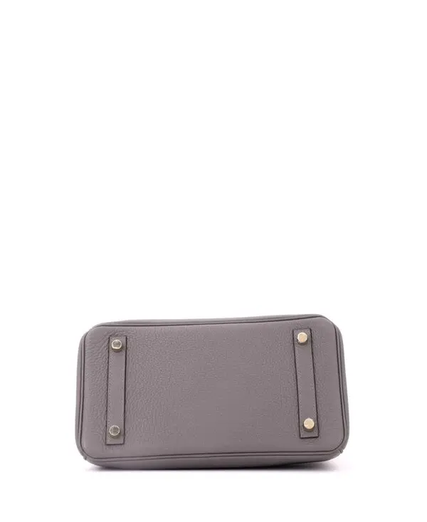 Hermès Birkin 25 Handbag Grey Togo With Gold Hardware