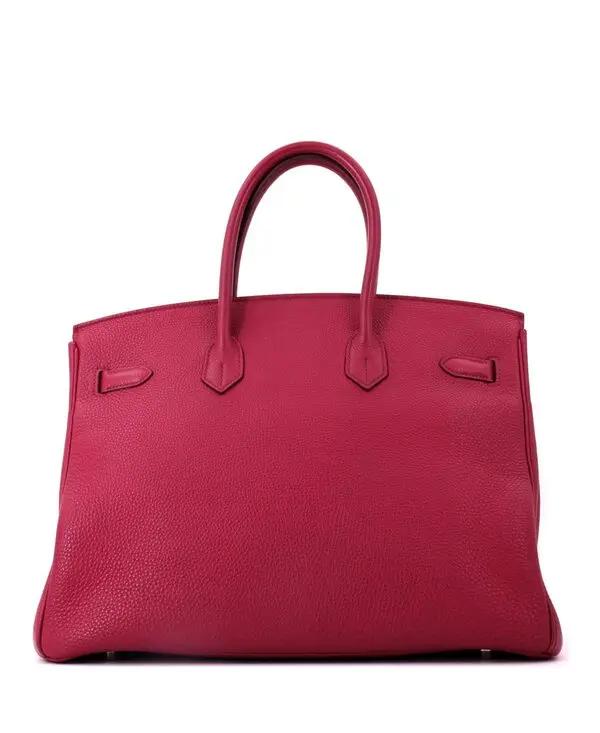 Hermès Birkin 35 Handbag Red Togo With Palladium Hardware