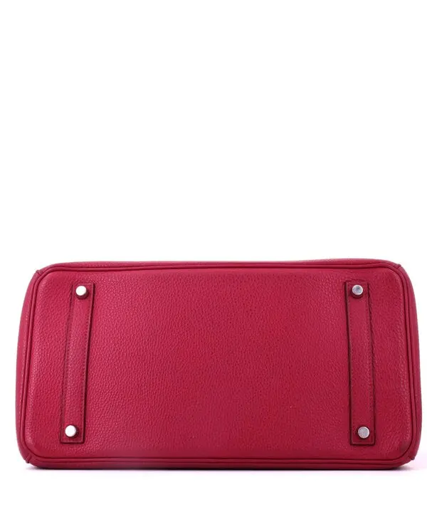Hermès Birkin 35 Handbag Red Togo With Palladium Hardware