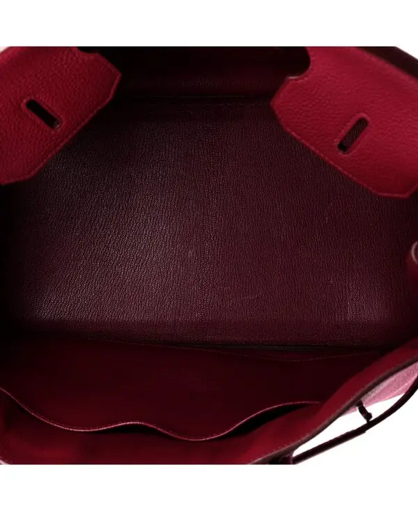 Hermès Birkin 35 Handbag Red Togo With Palladium Hardware