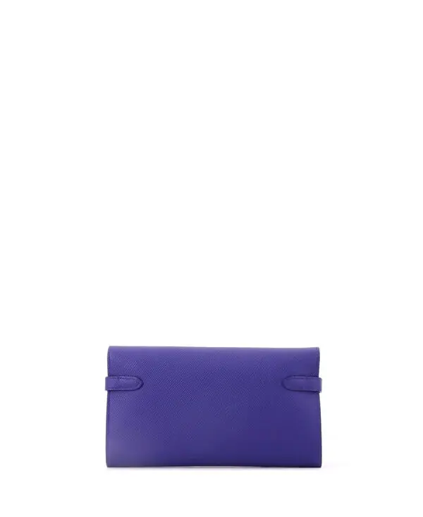 Hermès Long Kelly Wallet Epsom - Blue