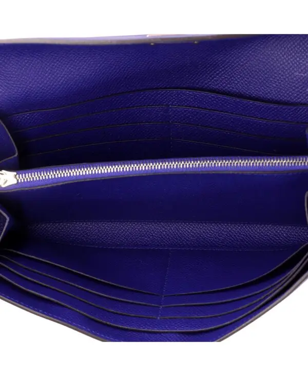 Hermès Long Kelly Wallet Epsom - Blue