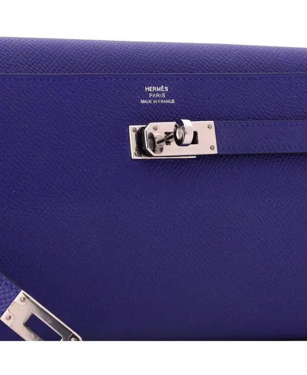 Hermès Long Kelly Wallet Epsom - Blue