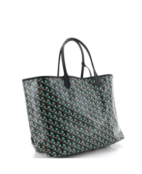 Goyard Pm Saint Louis Tote Claire Voie Coated Canvas - Green