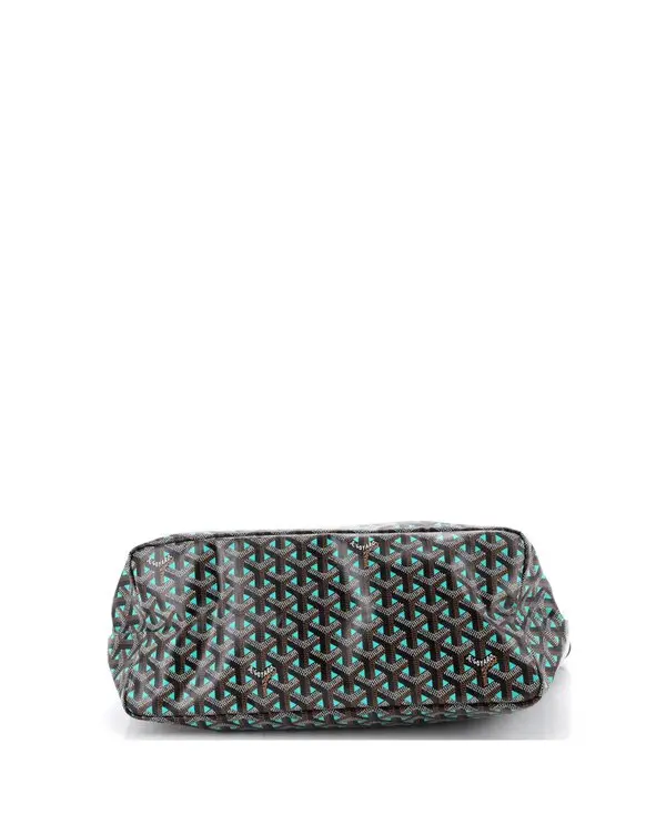 Goyard Pm Saint Louis Tote Claire Voie Coated Canvas - Green