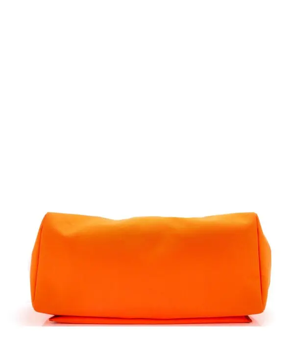 Hermès 50 Herbag Zip Leather And Toile - Orange